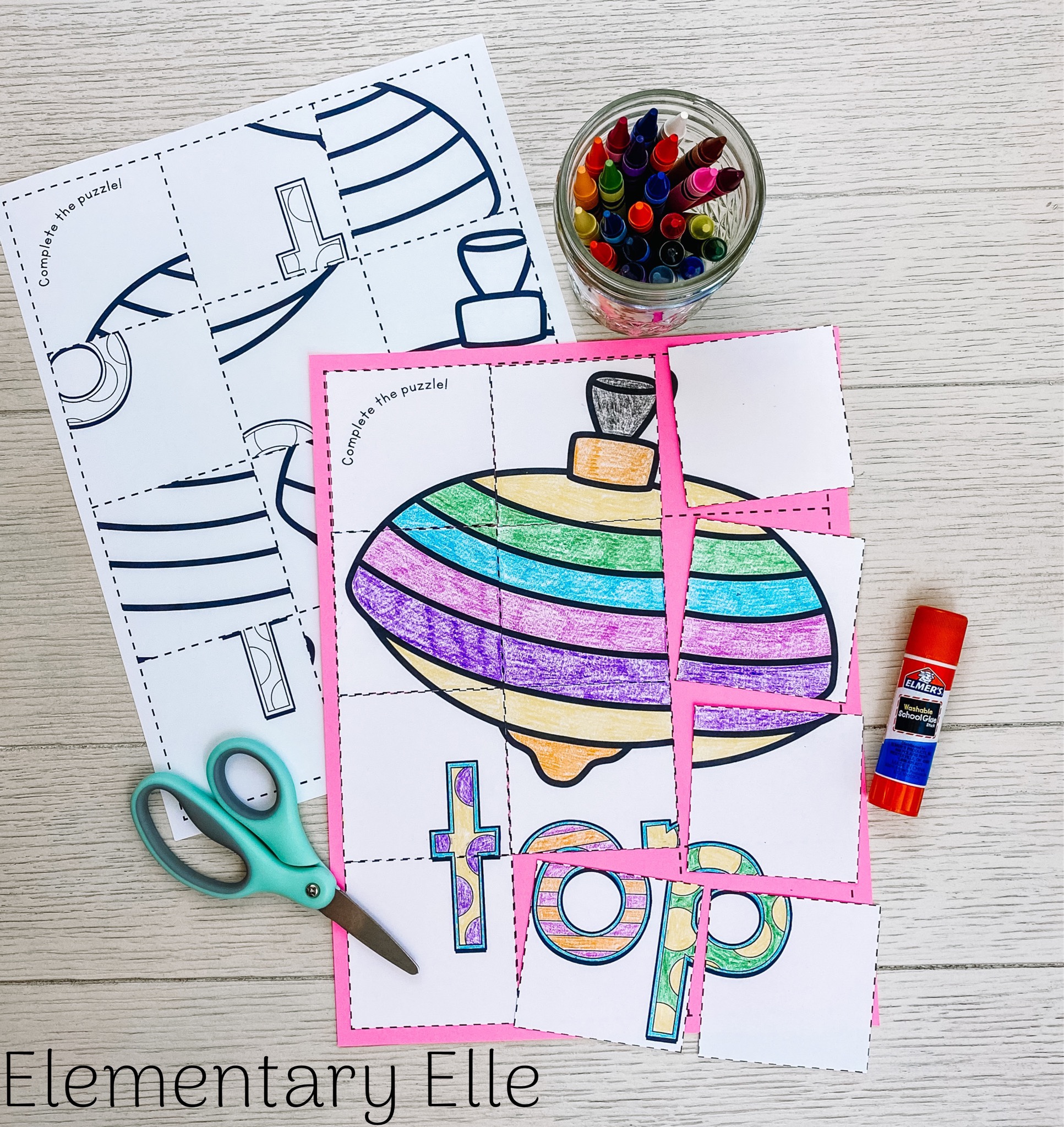 CVC Short O Phonics Puzzle Pack – Elementary Elle